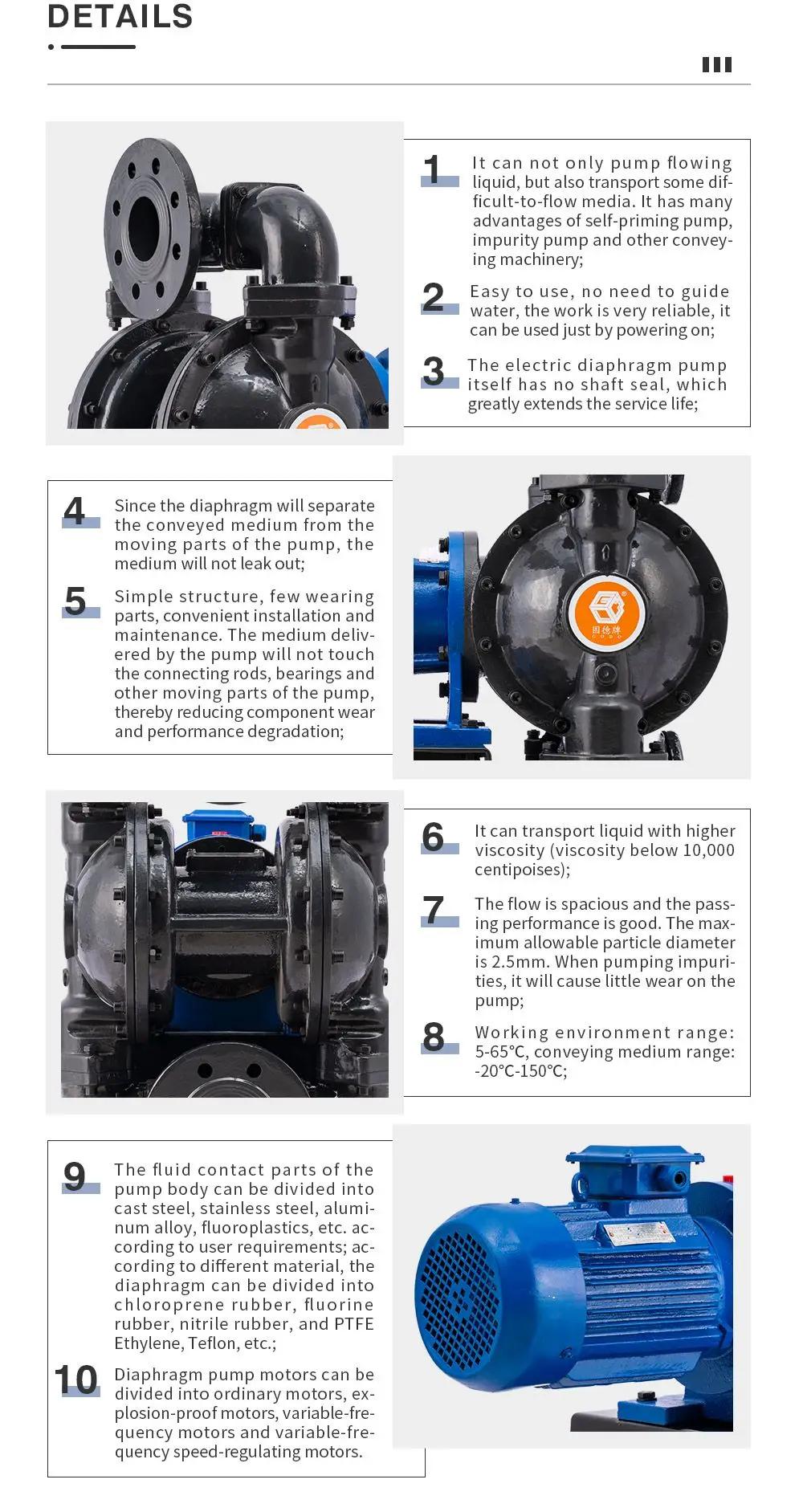 DBY3-80Q Electric Diaphragm Pump_DBY_Electric Double Diaphragm Pumps_GODO PUMPS