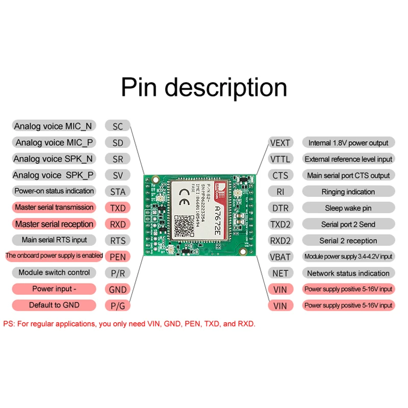 A7670E Dev Board - Simcom LTE Cat.1 Cellular 4G Module