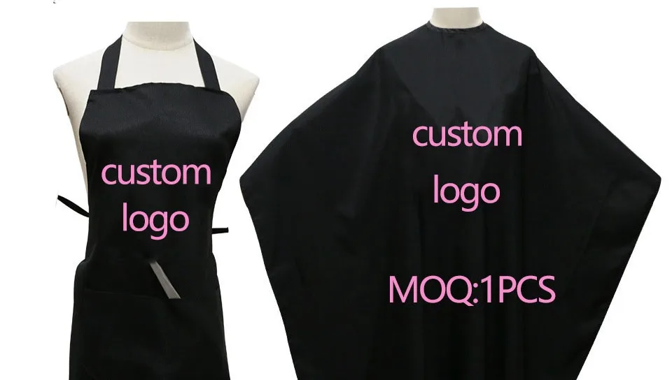 Custom Cape Beauty Salon Design Logo Salon Capes And Aprons - Buy Hairdressing Apron And Cape ...