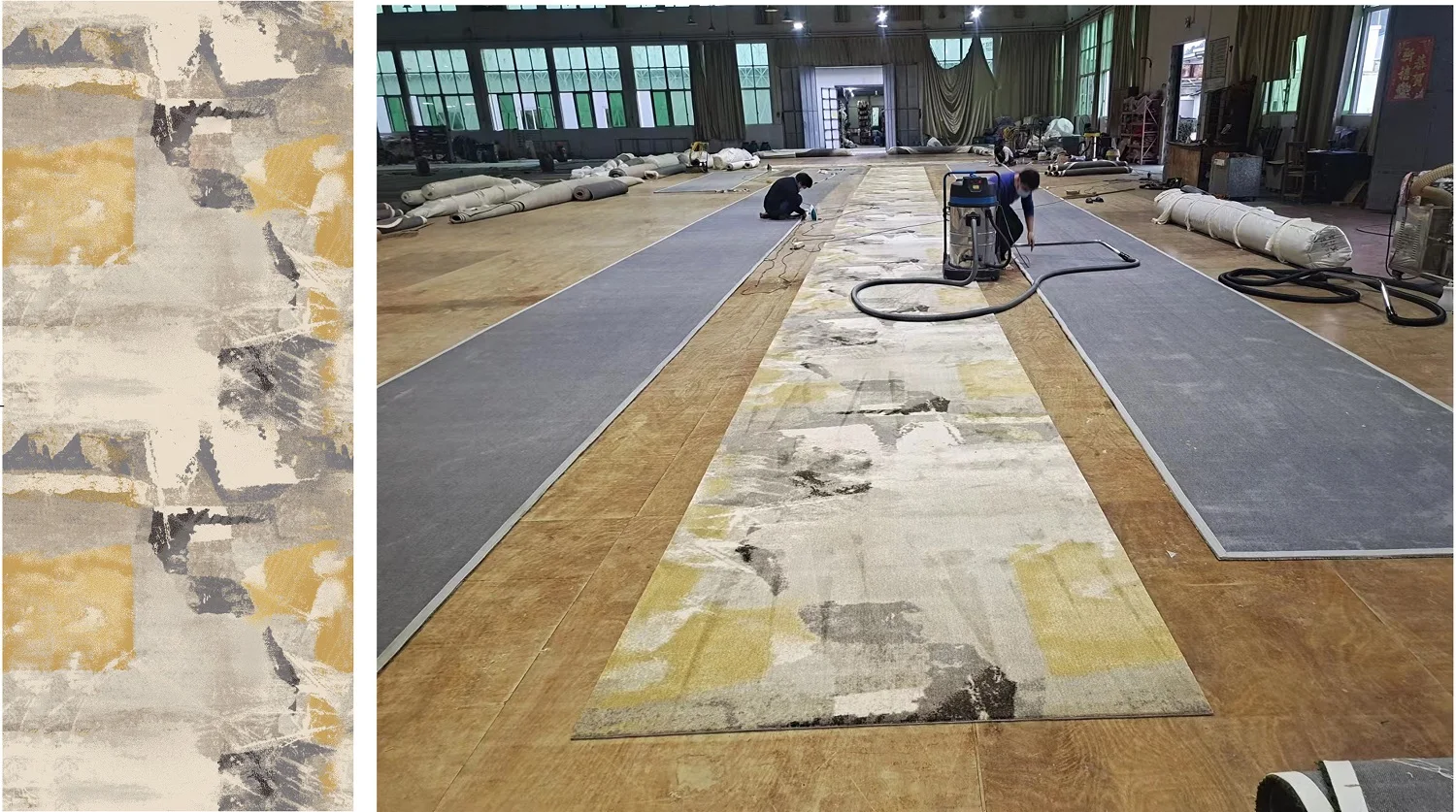Commercial Banquet Hall Corridor Hospitality Room Wall to Wall Carpet ...