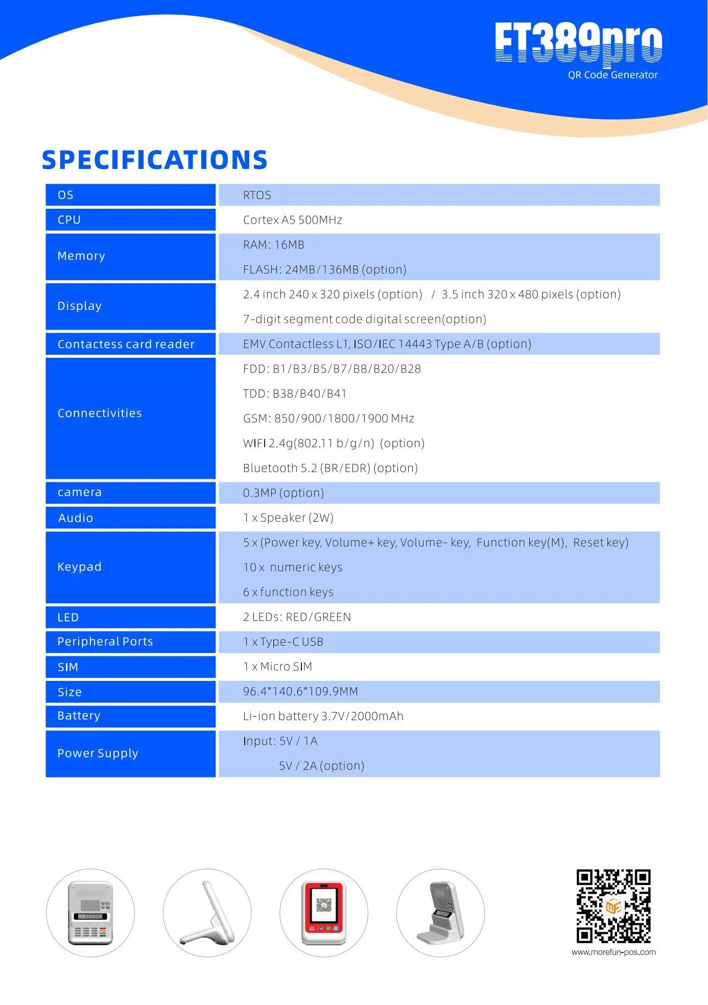 Qr Code Sound Box Pos Terminal -et389 Pro - Buy Barcode Reader qr Code ...
