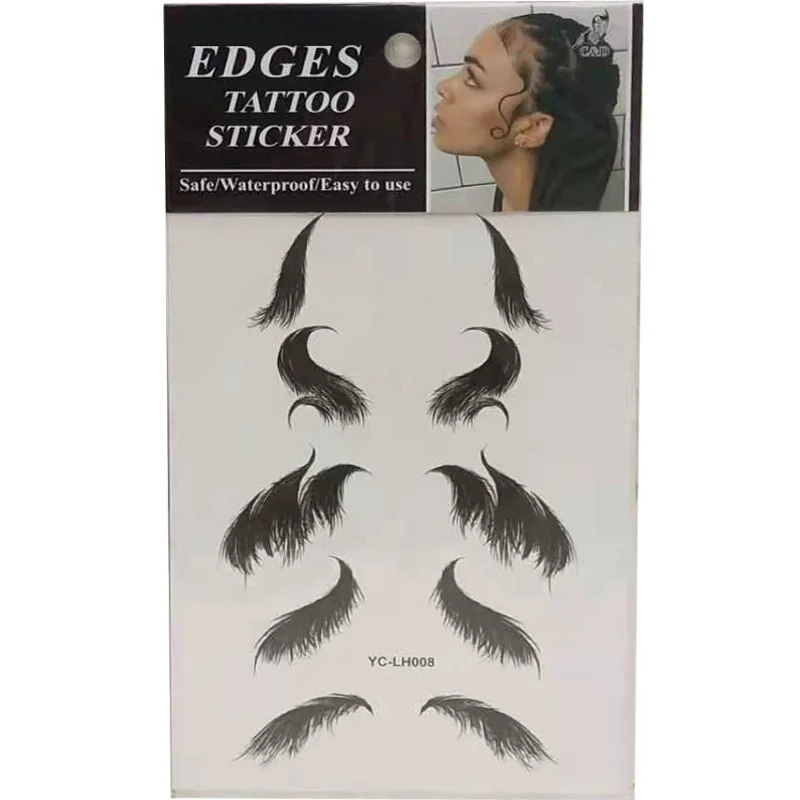 Hot Spot Hair Edges Head Stickers Bangs Stickers Hairline Baby Long ...