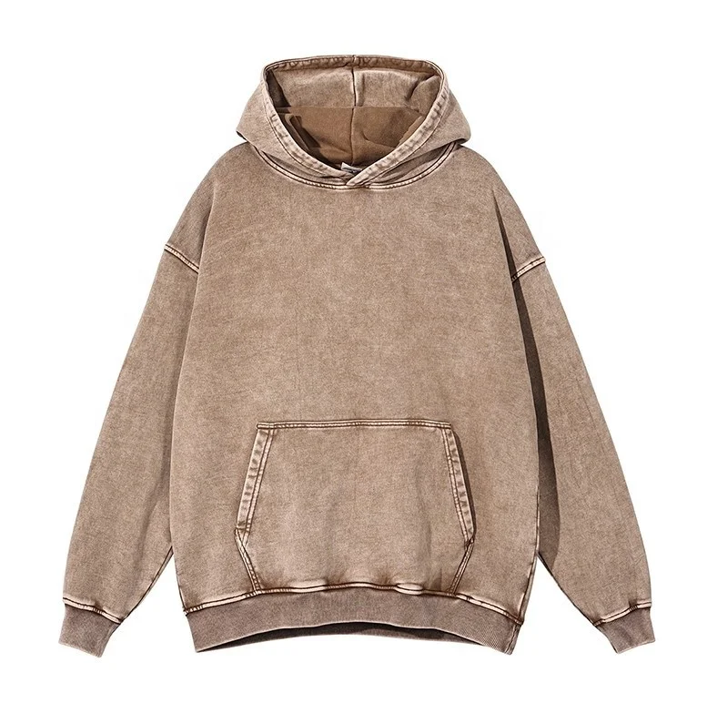 Shop Custom LOGO 450gsm Vintage Acid Wash Hoodies