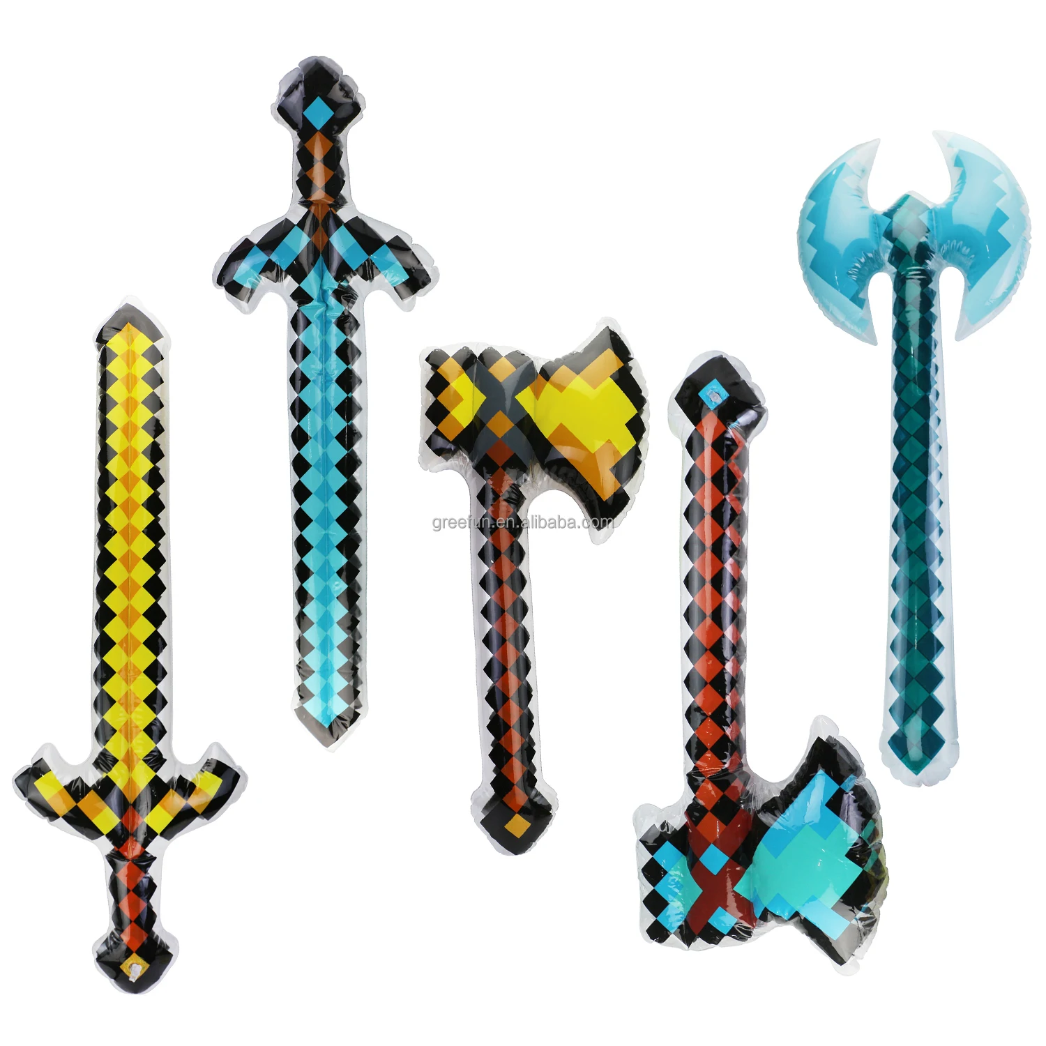 Pirate Inflatable Sword Inflatable Hammer Toys Axe Throwing Inflatable ...