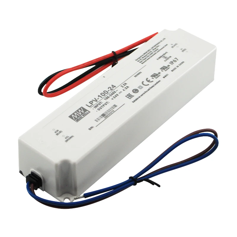 Original Meanwell LPV-100-24 LED Driver - 100W IP67 Waterproof