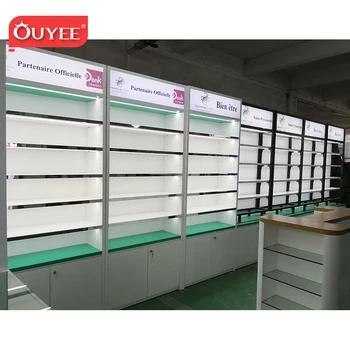Modern Medical Store Counter Design Pharmacy Rack Medical Store ...