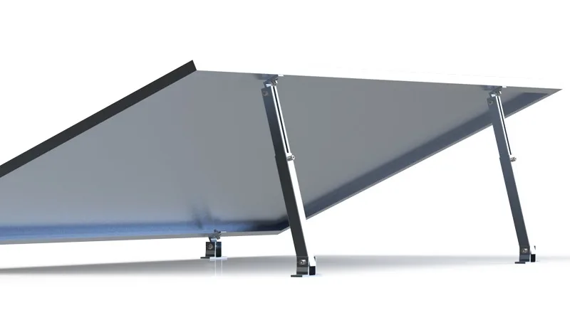 Adjustable Solar Roof Tilt Pv Racking Adjustable Front Rear Leg Mount ...