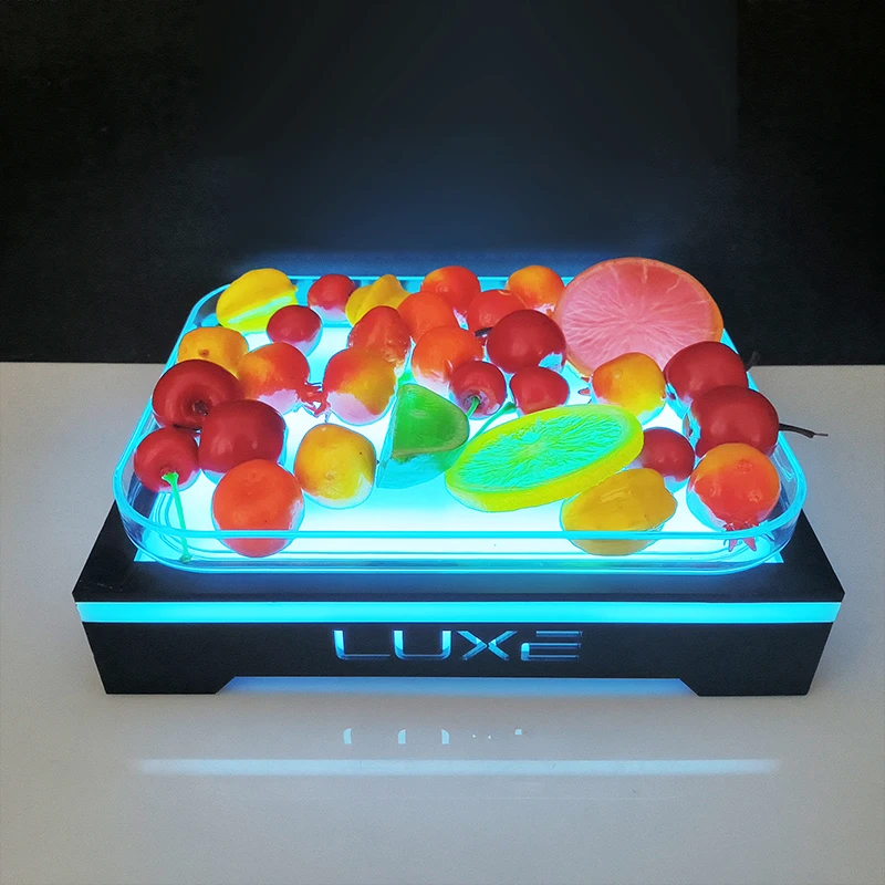 China Custom Made Led Fruit Serving Tray Restaurant Hotel Glowing Fruit ...
