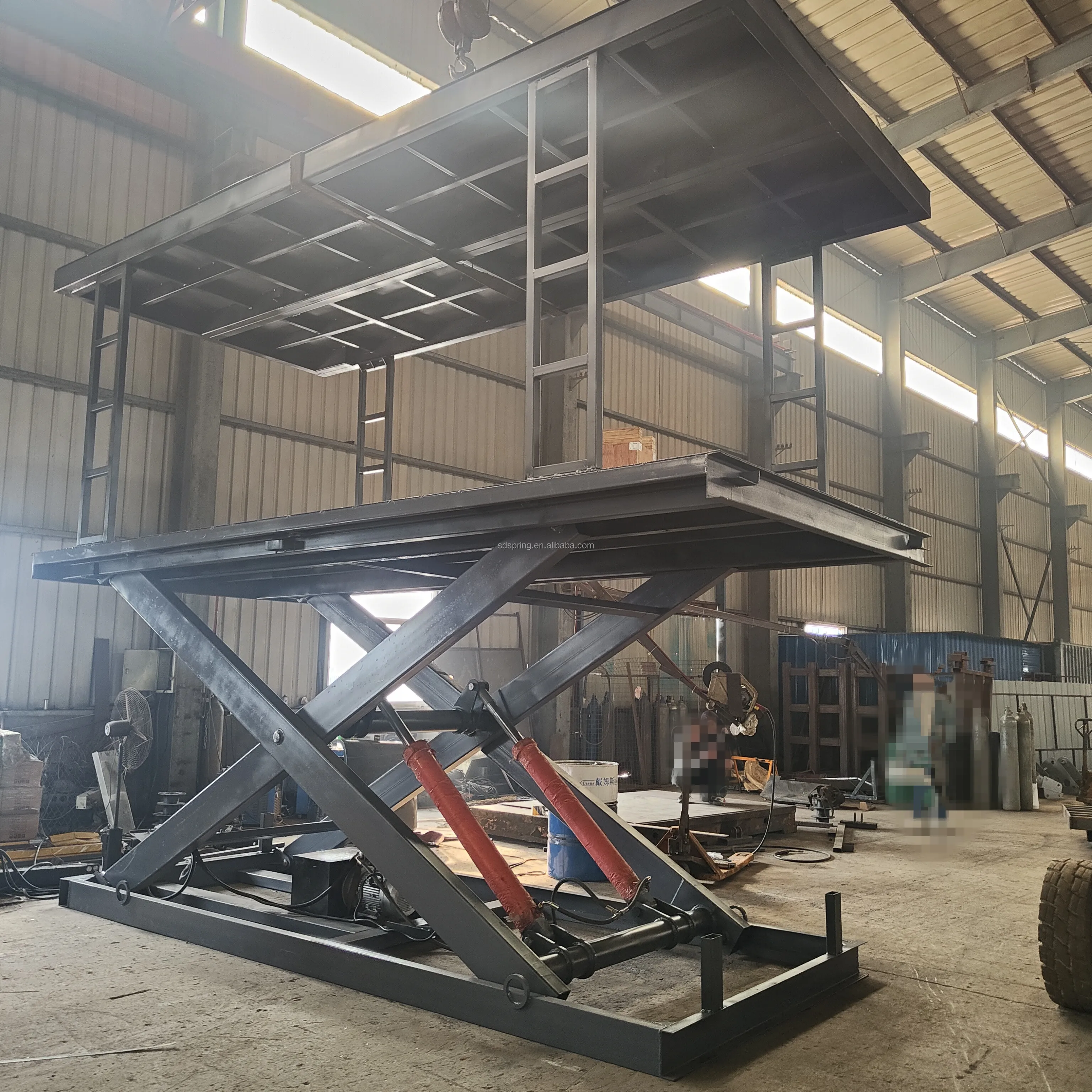 Hydraulic Under-ground Scissor Car Lift With Two Platform Ce Approved ...