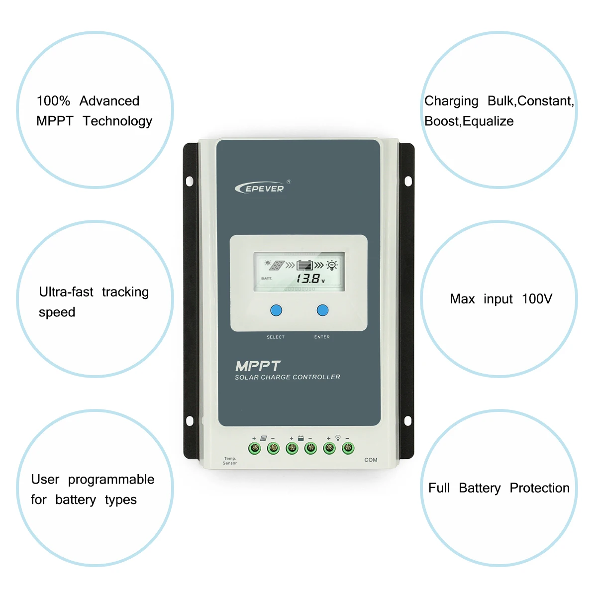 Epever MPPT Solar Charge Controllers - Efficient & Reliable