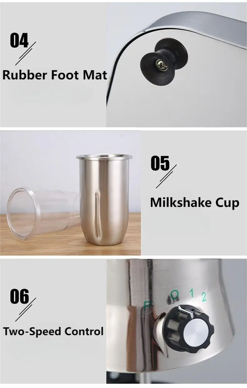 Commercial Stainless Steel Automatic Milkshake Machine