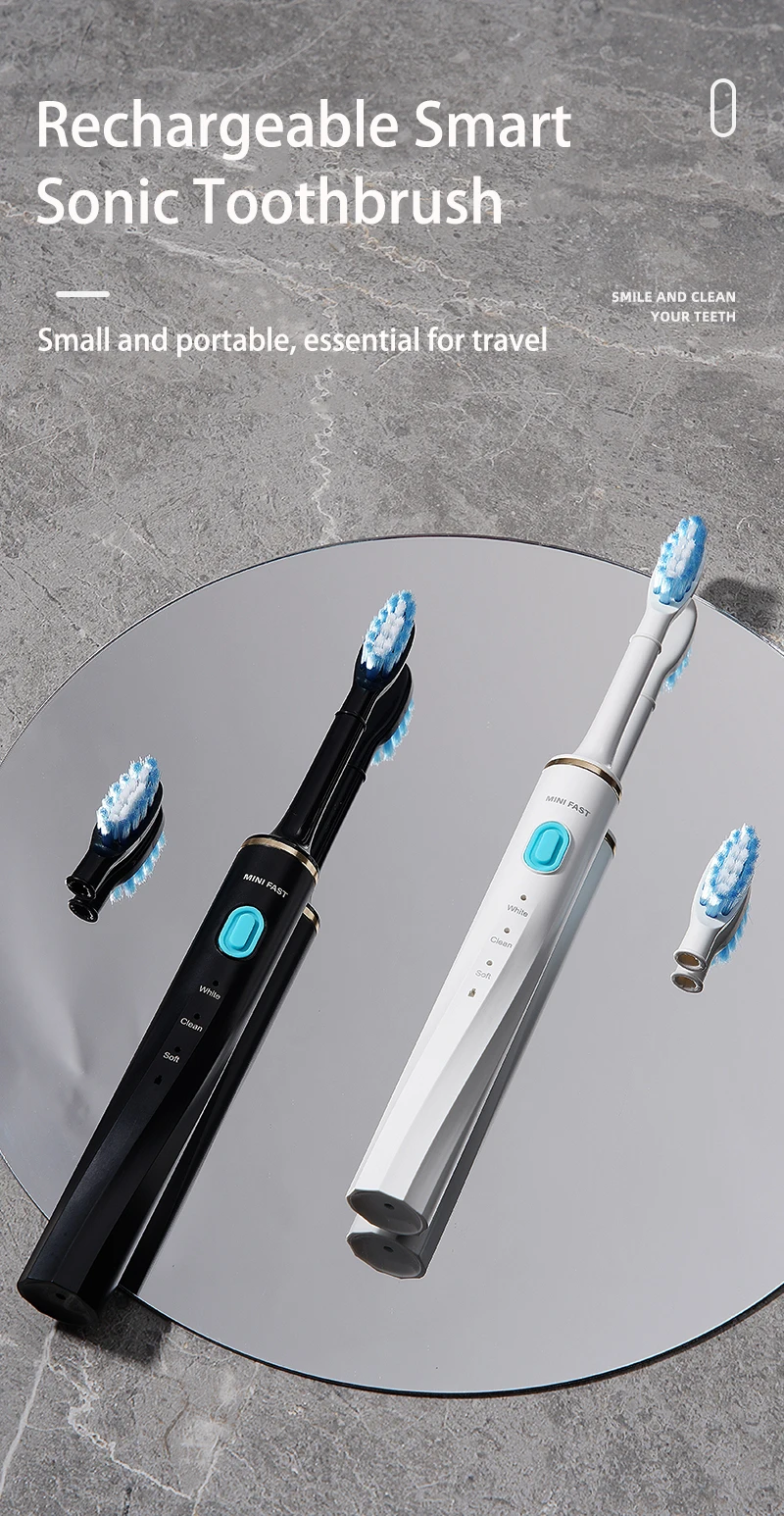Travel Head Replacement Rechargeable Sonic Electric Toothbrush| Alibaba.com