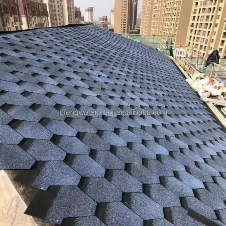 Modern Asphalt Shingles Roof Three Tab with Waterproof Membrane ...