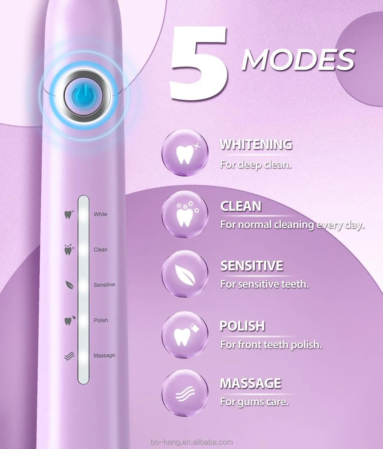 Oem Rechargeable Sonic Electric Toothbrush 300 Days Battery Life Ipx8 ...