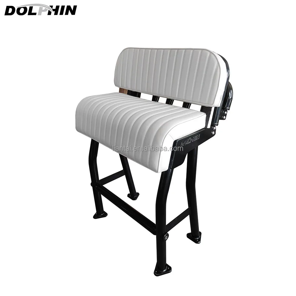 Dolphin Pro2 Leaning Post with Back Rest - Aluminum Boat Seat with ...
