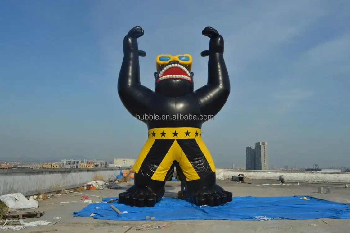 20ft High Custom Colors Giant Strong Advertising Inflatable Gorilla ...