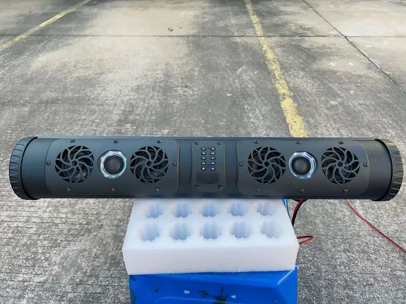 ATV UTV Golf Cart Outdoor USB Sound Bar Speaker - 12 Volt BT Connector