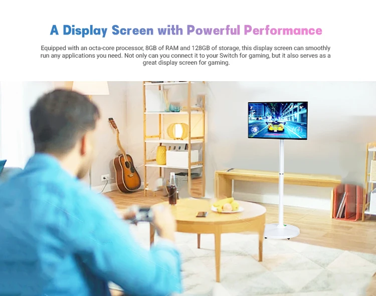 32 Inch Portable Touch Screen Monitor Indoor Lcd Wireless Display Smart ...