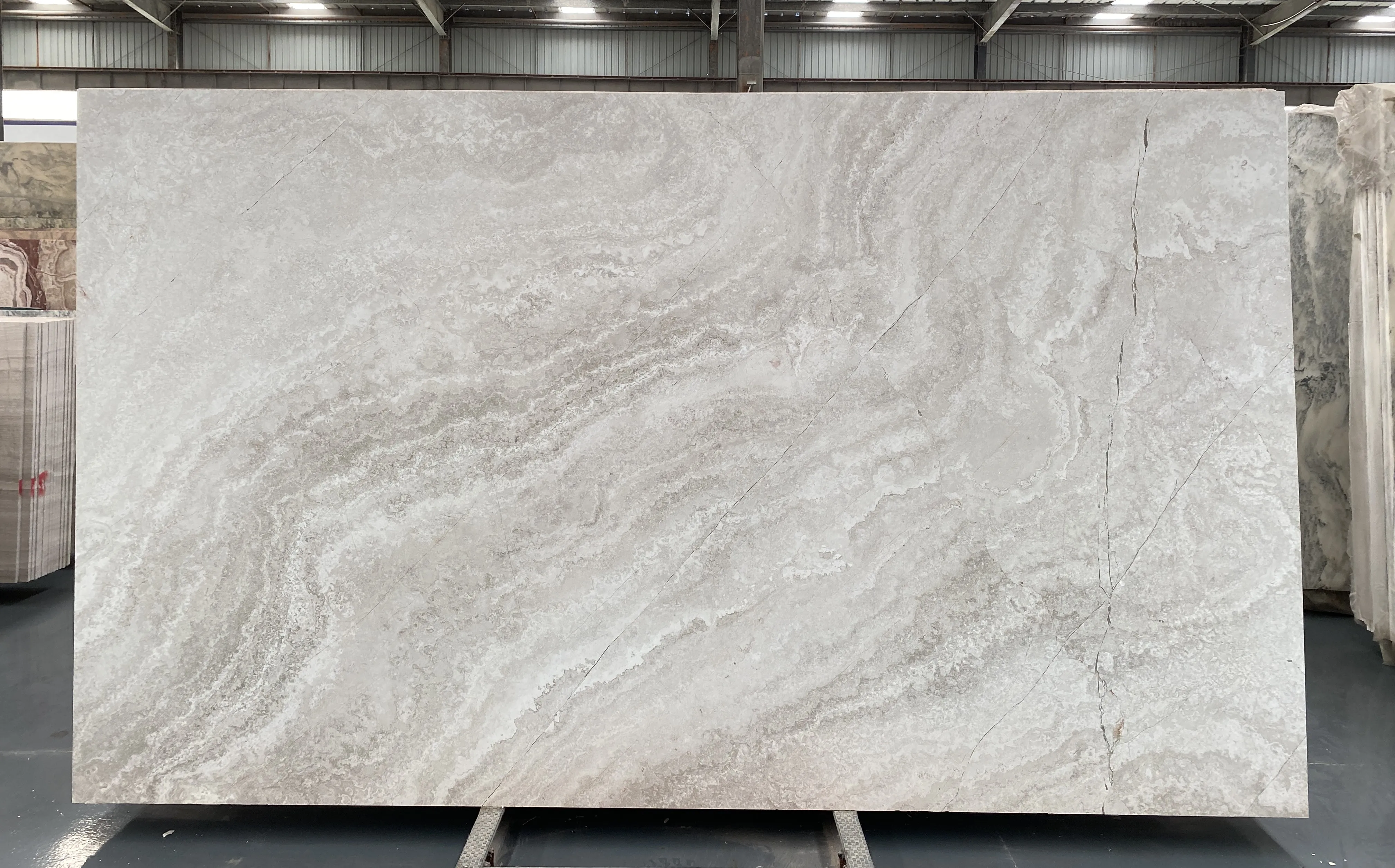 Polished Big Slab Dora Cloud Grey Marble for Project Wall and Floor ...