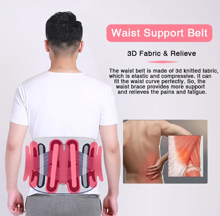 Logo Man Women Removable 6 Strays Providing Support To Lumbar Sacral ...