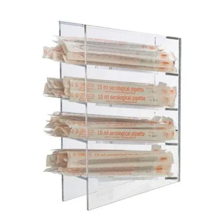 4-Layer Plexiglass Serological Pipet Rack with OEM Support | Wholesale