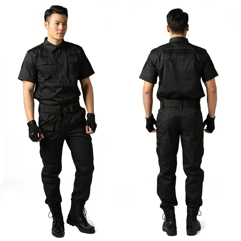 Custom Black Guard Uniforms Tactical Clothing Security Guard Workshop ...