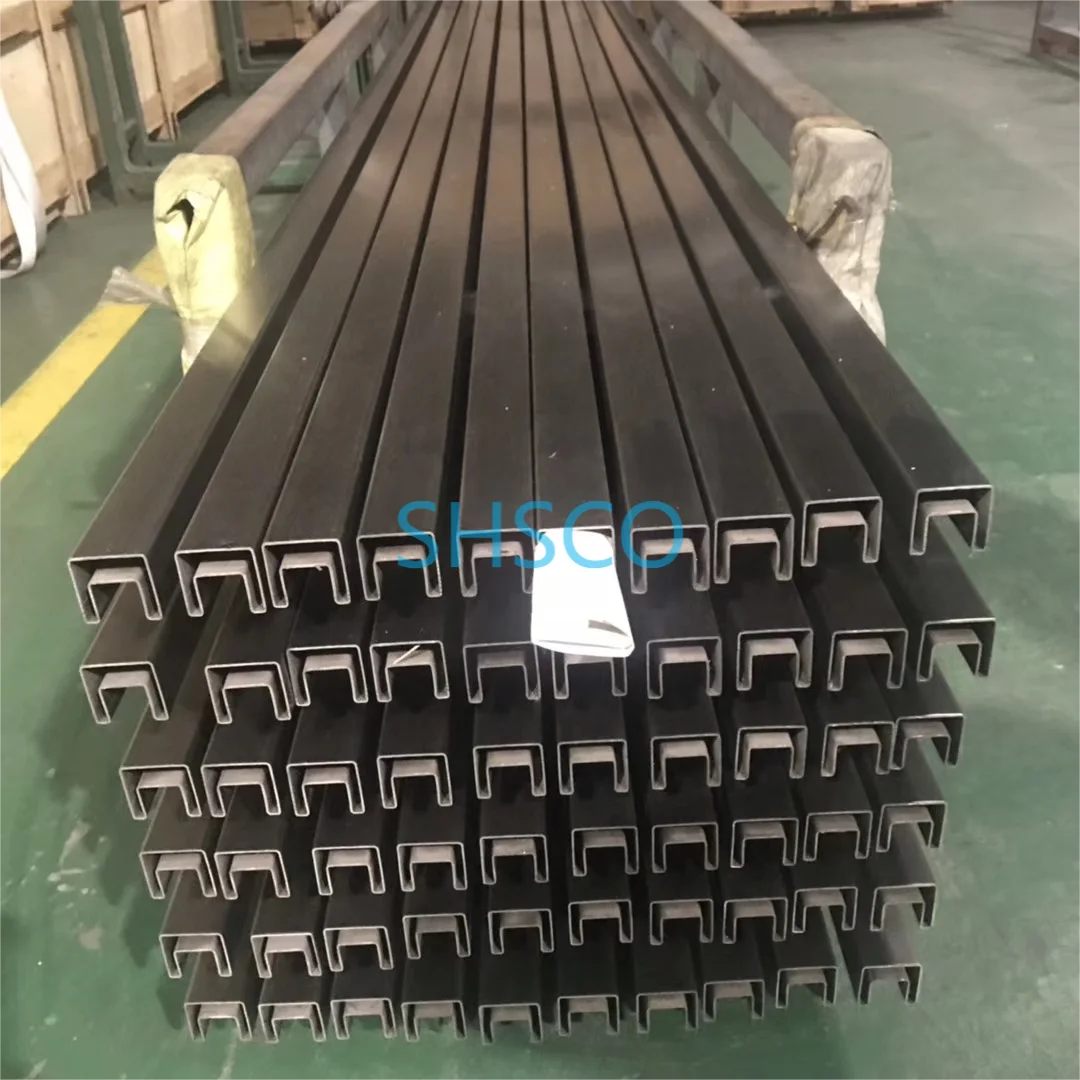 Stainless Steel 300 Series Slot U Groove Channel Round Pipe /tube With ...