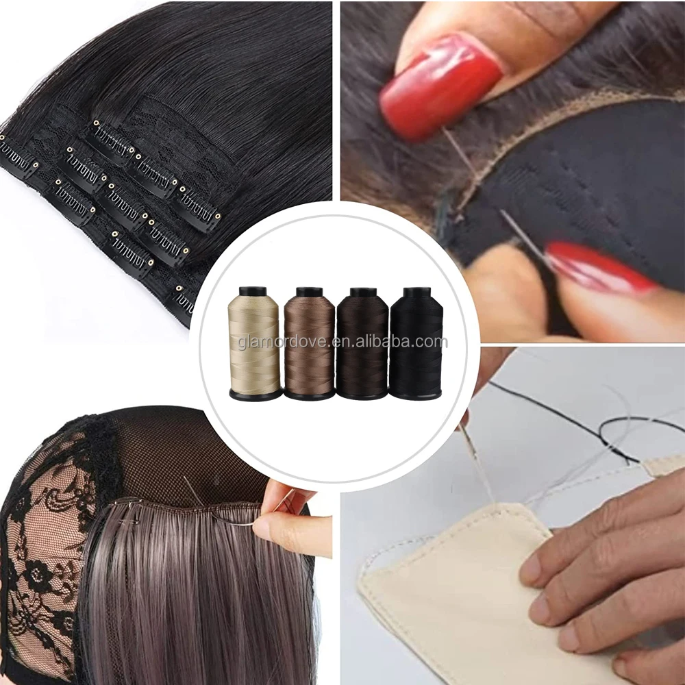 Custom Packaging Label And Color Available Nylon Bonded Human Hair ...