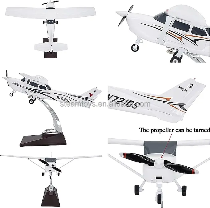 28cm Cessna 172 Skyhawk Skylane - Popular Resin Aircraft Model