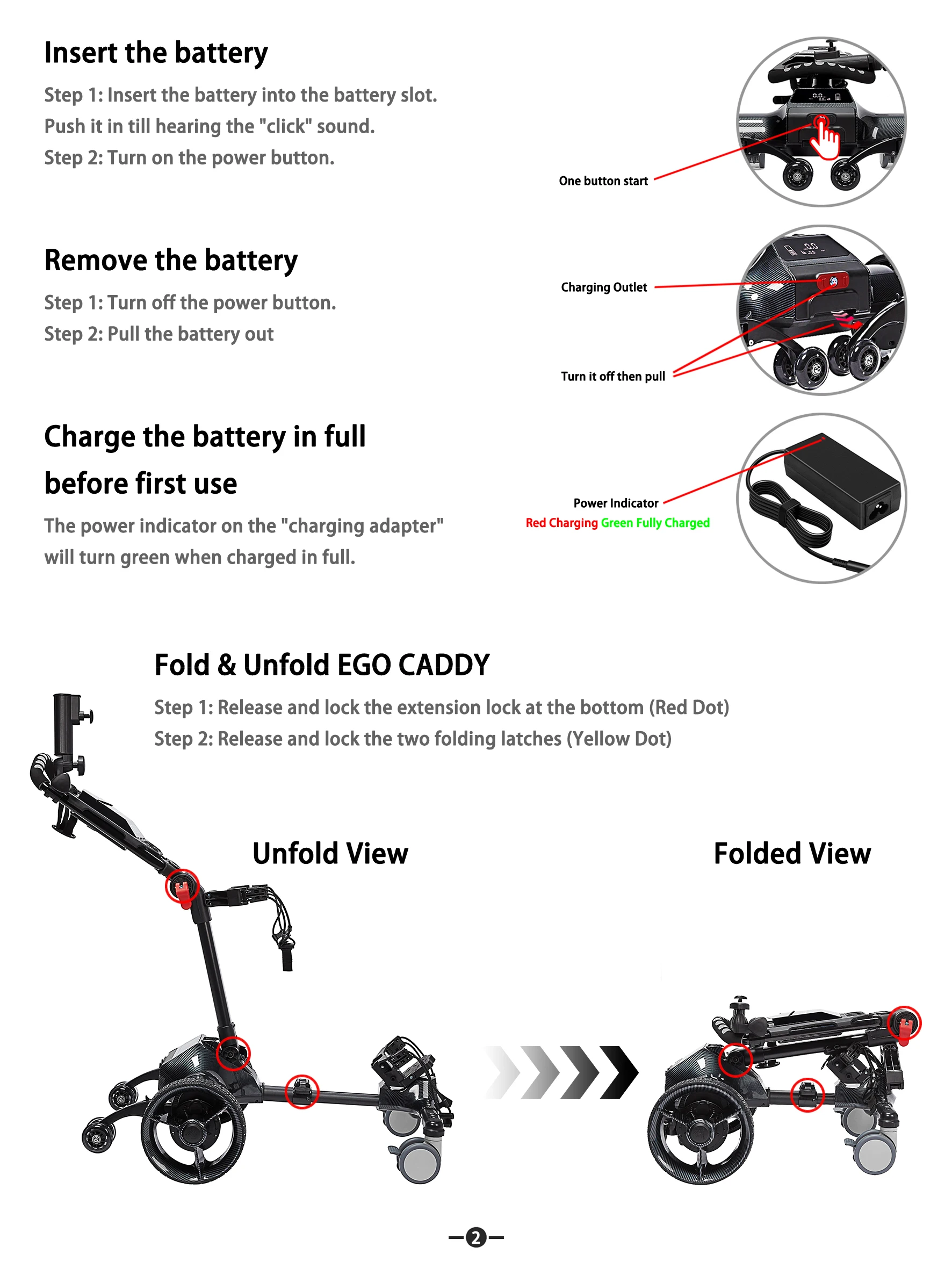 Smart Golf Trolley - Auto-Balancing with Remote Control