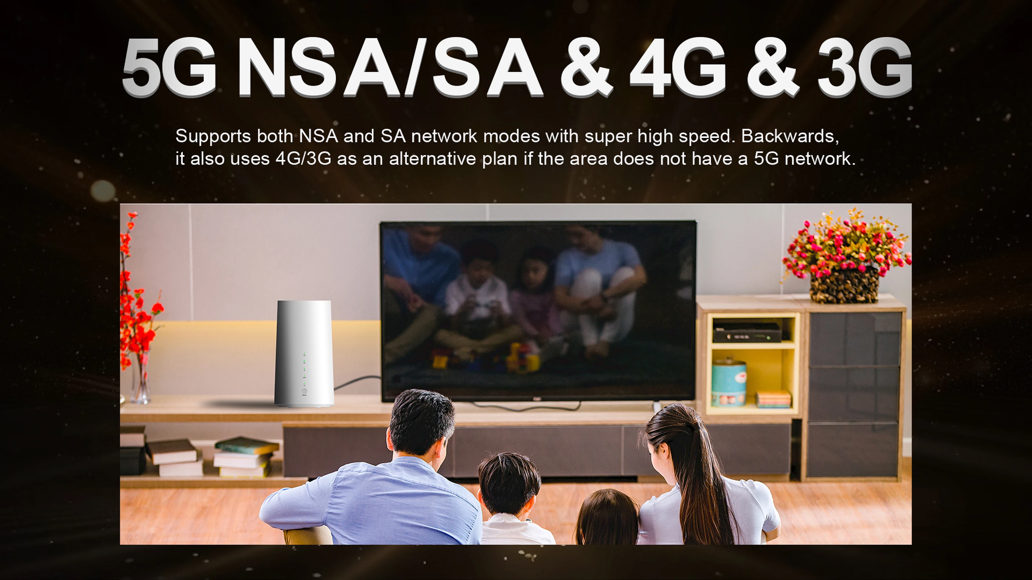 5g Modem WIFI 6 AX 3600 Mbps Router With SIM Card Slot CPE 2 RJ45 1 RJ11 Volte Voice Port ...