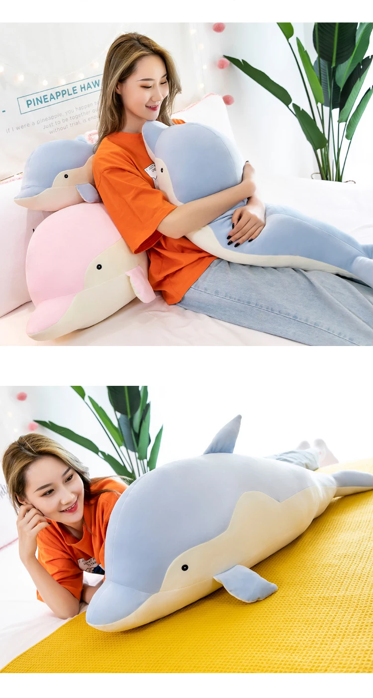 Dolphin Stuffed Animal Toys Plushie 50 Cm Soft Dolphin Stuff Plush Toy ...