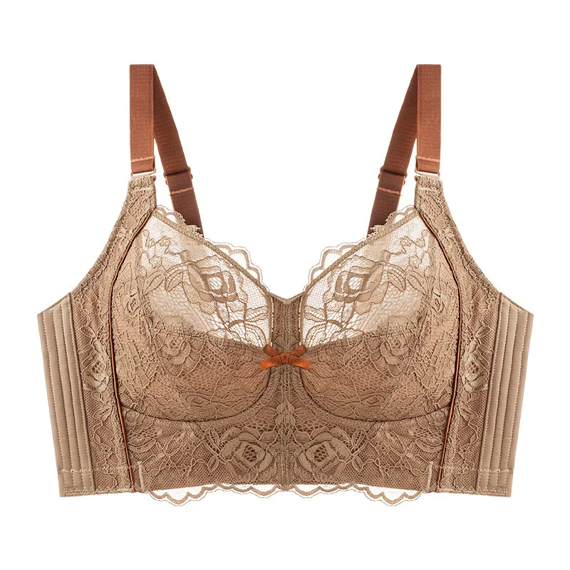 Lace Bras For Women Wire Free Underwear Women Full Coverage Soft Cups ...