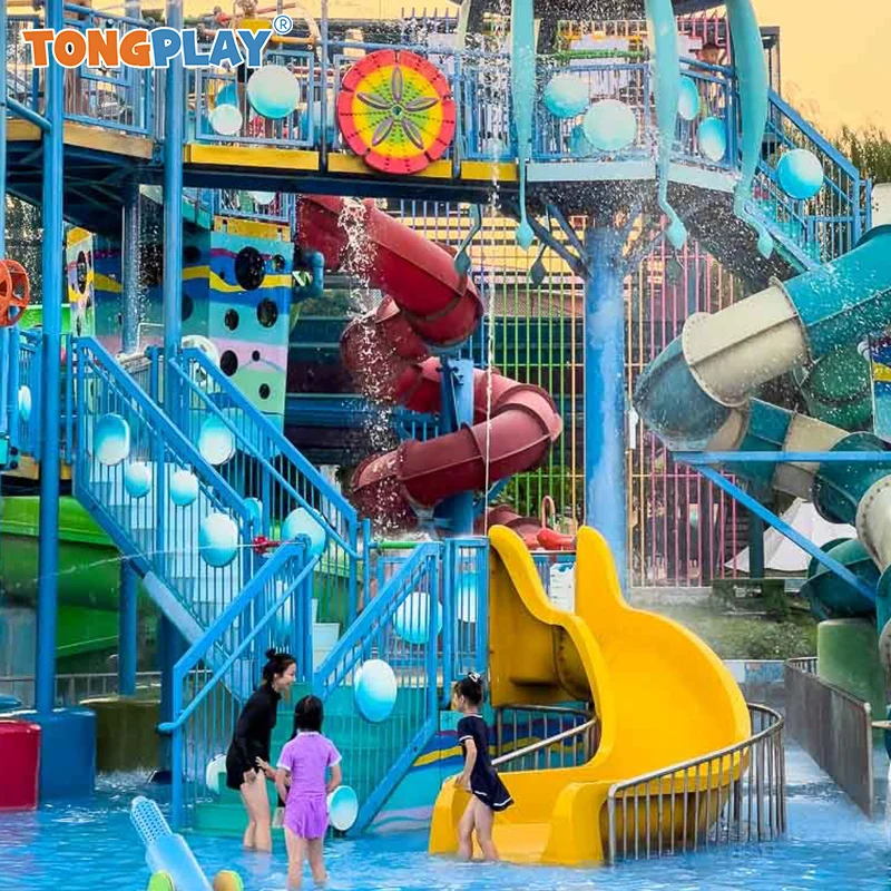 Piranha Shape Water Spray Skit Slide Combined With Entertainment ...