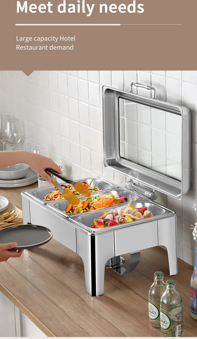 Luxury High Quality Black Color Chafing Dishes for Buffet