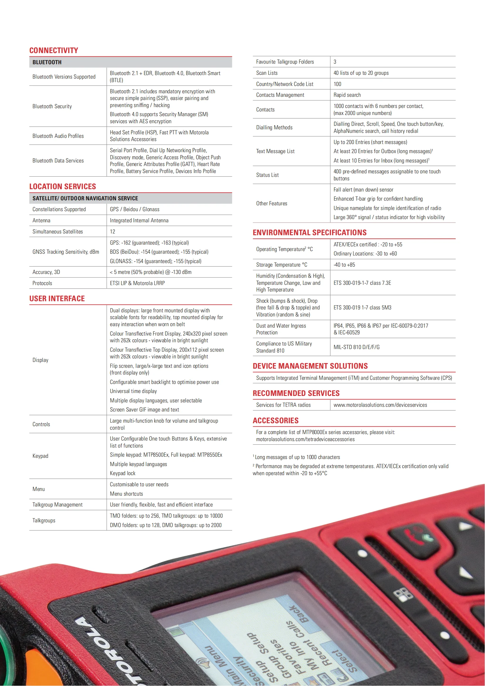 Motorola Mtp8550ex Atex Explosion-proof Walkie-talkie Integrated Bluetooth Gps Ip68 Waterproof ...