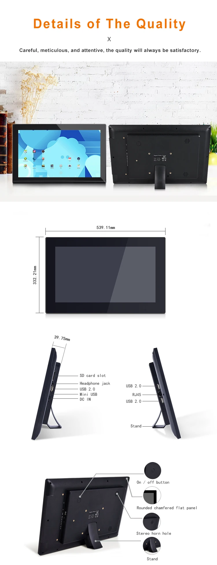 Cheap Commercial 21.5 Inch Android Tablet Rk3288 2+16gb Wall Mounted ...