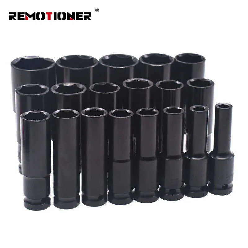 8-34mm 1/2 Inch Drive Impact Socket Set Screw Nut Extended Hexagonal ...