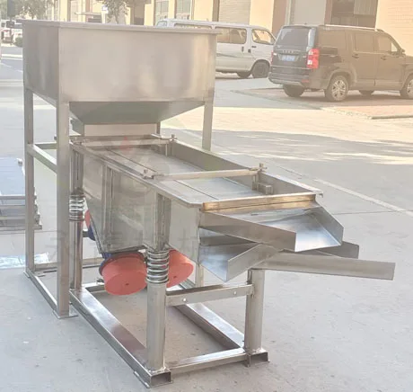 SUS304 Linear Vibratory Grader for Grading Oyster Sizes with Screens ...