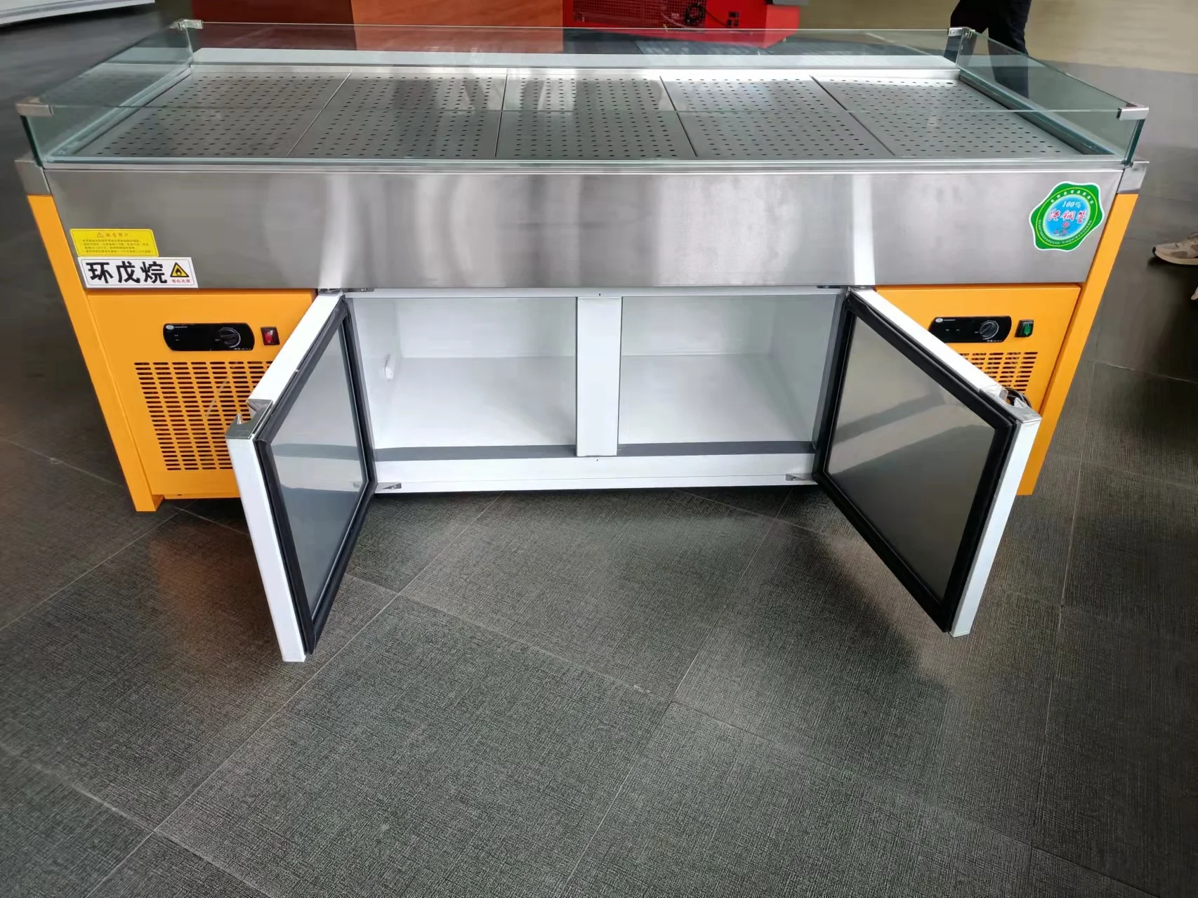 Fresh Food Showcase Display Refrigerator /display Fridge For Cold ...