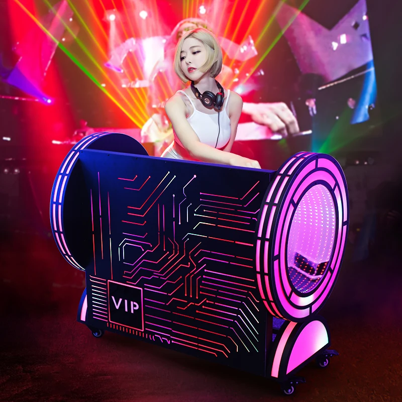 Alibaba.com: Upgraded Abyss DJ Stand LED DJ Booth Tables with luminous ...