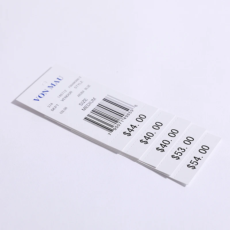 Custom Logo Qr Code Hangtag Clothing Printing Paper Hangtags Logo ...