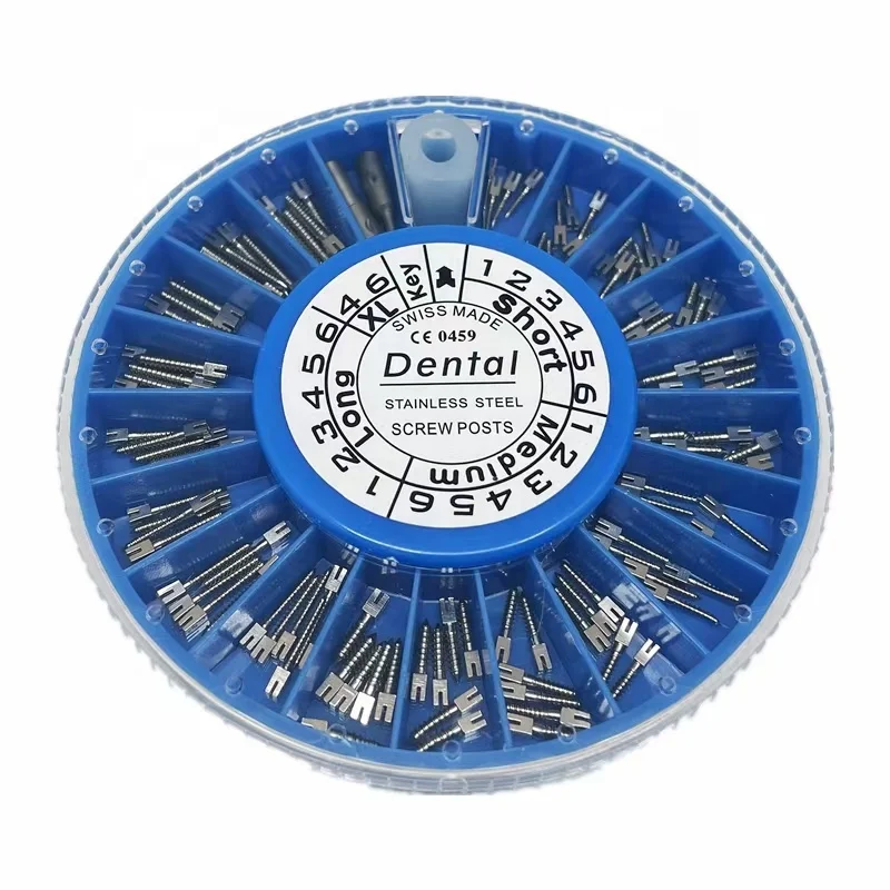 Dental Endo Screw Posts - Durable Gold Stainless Steel