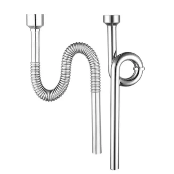 304 Stainless Steel Corrugated Drain Pipe Urinal Downcomer ...