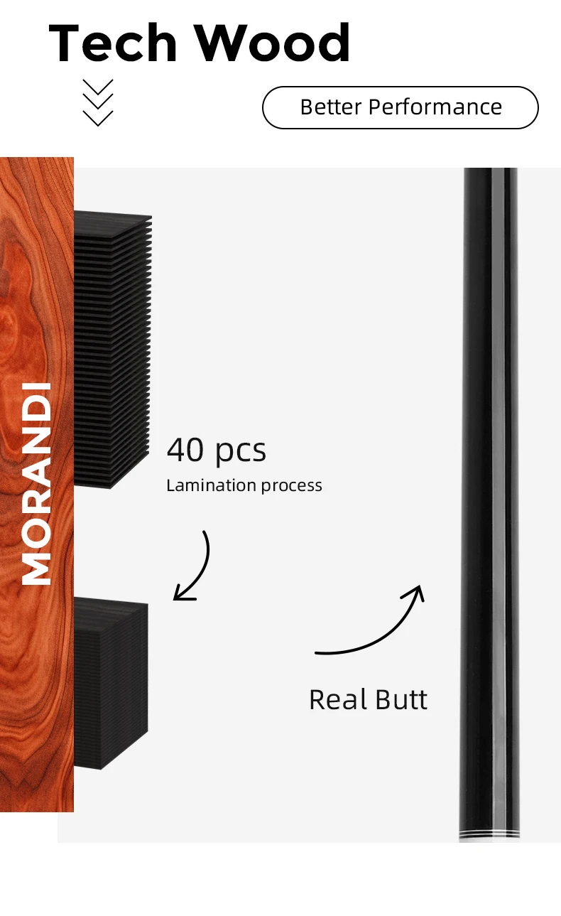 TY Morandi 2025 Pool Billiard Cue Stick - 12.5mm Maple Shaft, Carbon ...