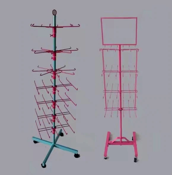 360 Degree Rotating Display Rack - 7-Layer Iron Shelf for Jewelry ...