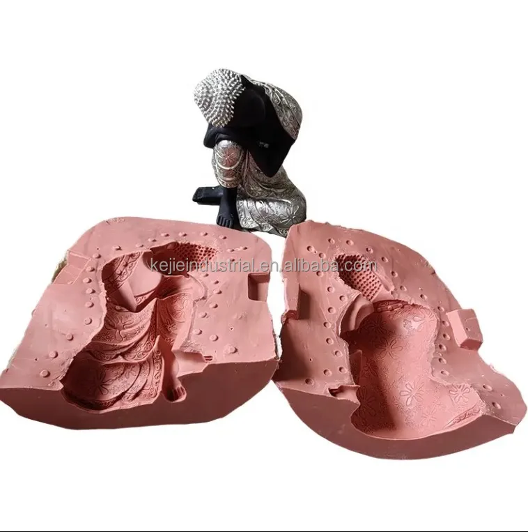 Retro Thai Indian Buddha Statue Mold Elephant God Ganesha Resin Statue ...