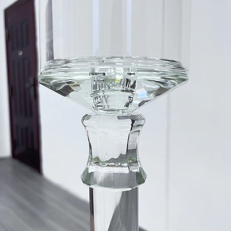 Crystal Candle Holder Set - Elegant Wedding Decorations