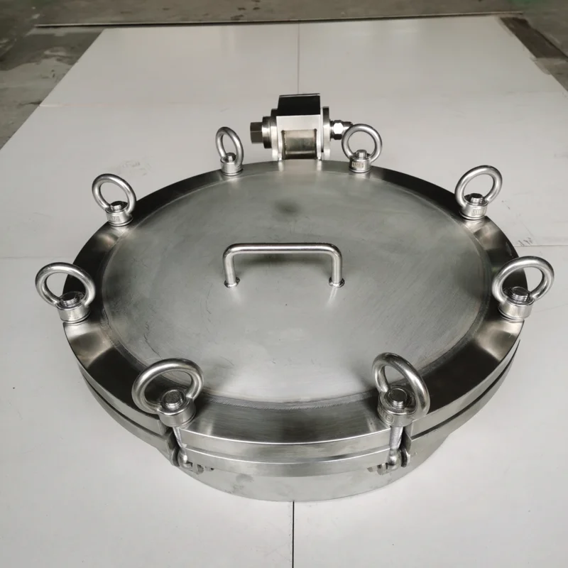 304 stainless steel manhole with damper Sanitary quick-opening pressure ...