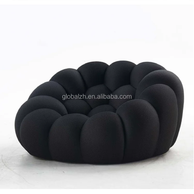 Luxury Modern Leather Orange Shrimp Leisure Chair Swivel